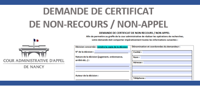 Nouveauté : sollicitez les certificats de non-recours et de non-appel en ligne - Conseil d'État