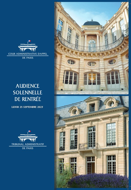 Audience solennelle de rentrée 2023 de la Cour administrative d’appel ...